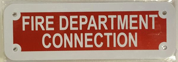 FIRE DEPARTMENT CONNECTION SIGN
