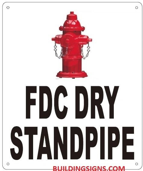 FDC DRY STANDPIPE Sign