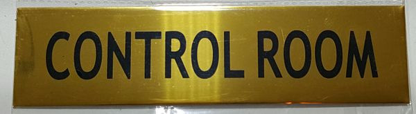 CONTROL ROOM Sign