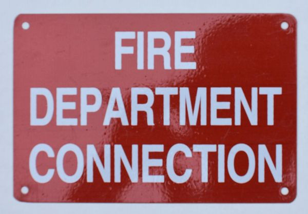 FIRE DEPARTMENT CONNECTION SIGN