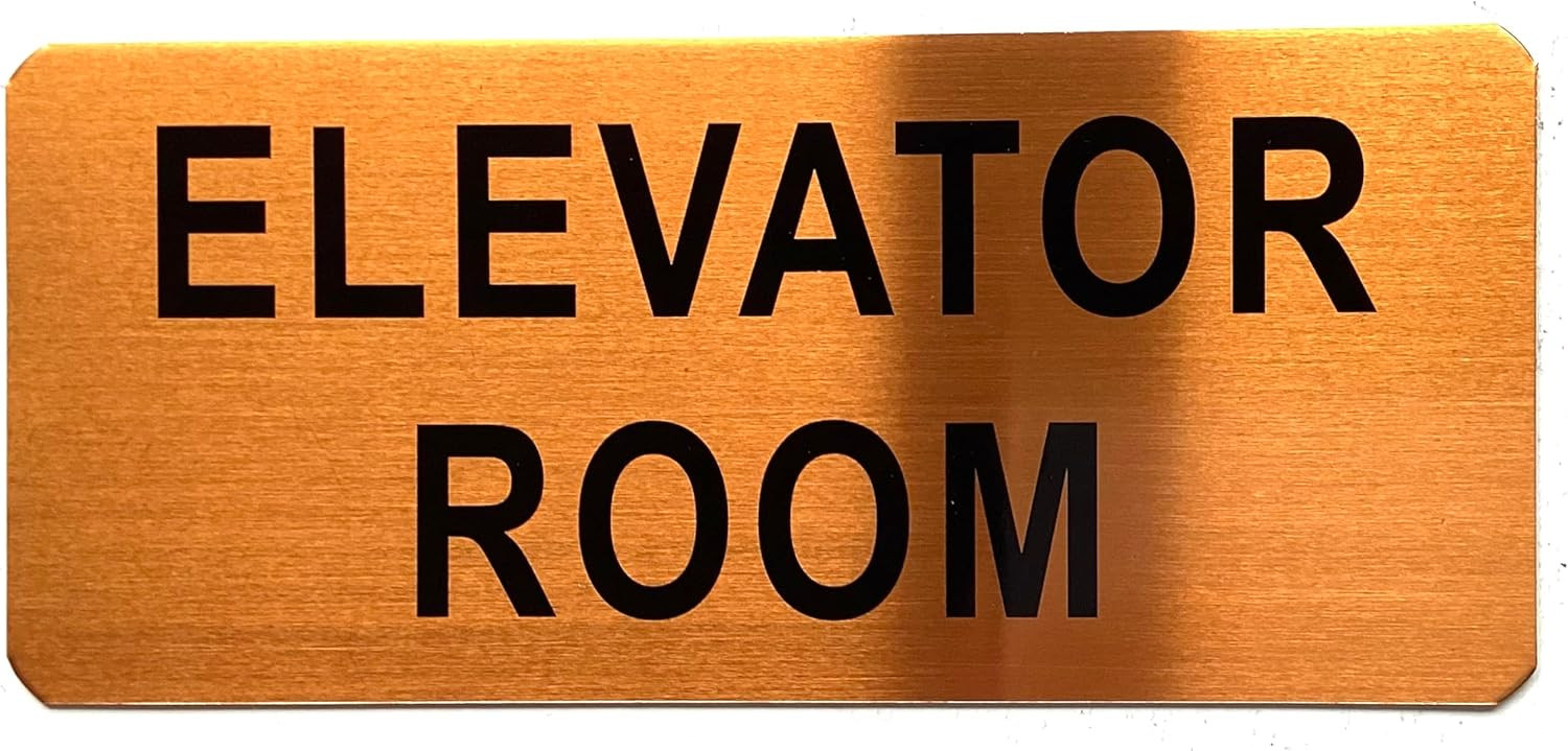elevator room signs
