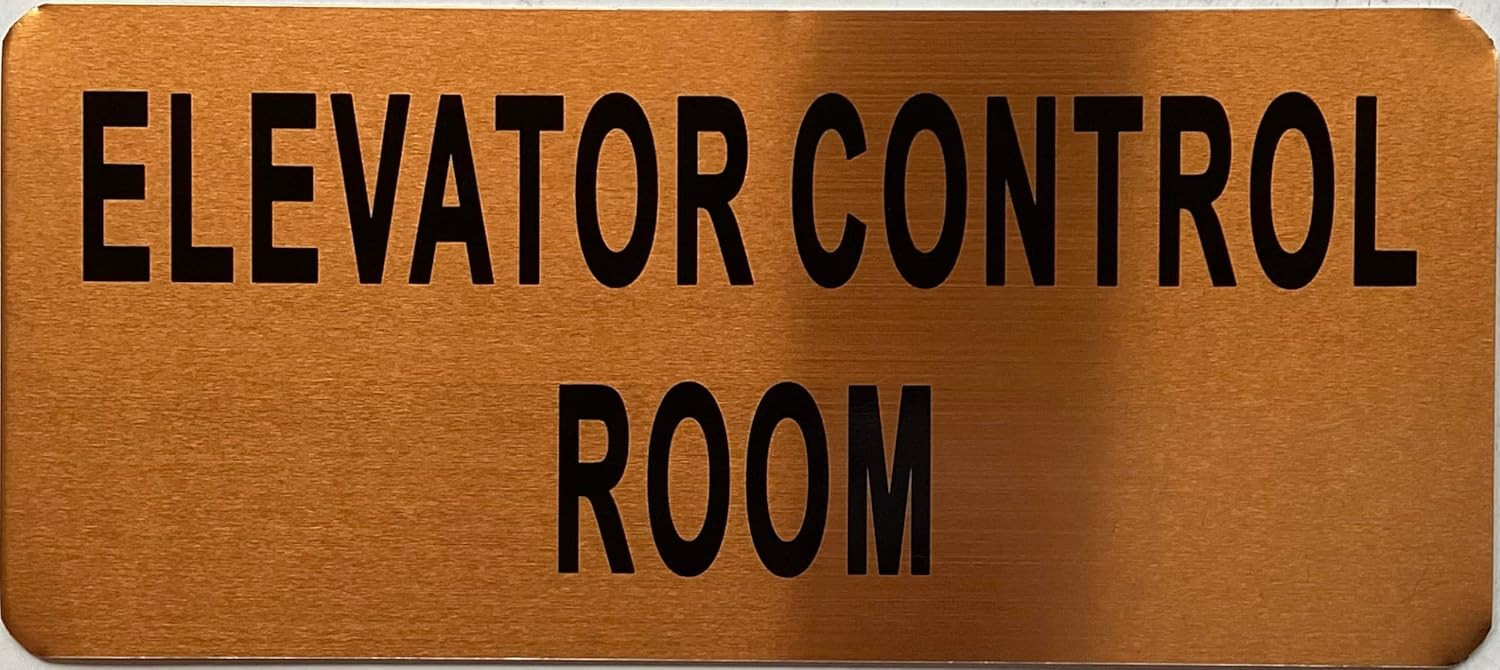 elevator room signs
