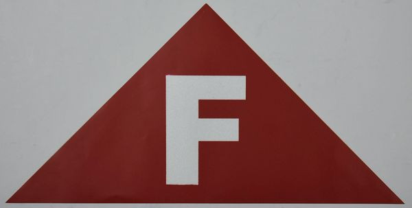 FLOOR TRUSS IDENTIFICATION Sign (STICKER TRIANGLE)