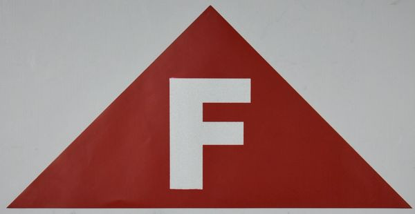 FLOOR TRUSS IDENTIFICATION Sign (STICKER TRIANGLE)