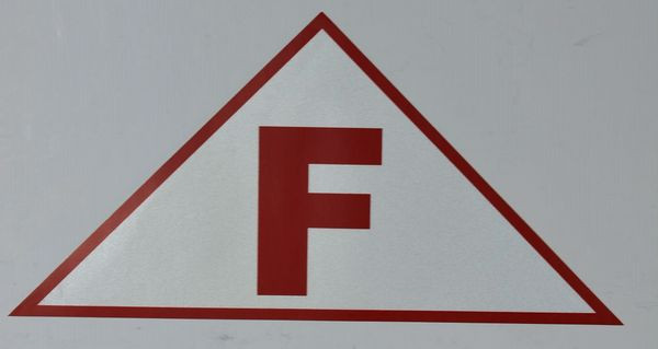 FLOOR TRUSS IDENTIFICATION SIGN (STICKER ) (WHITE)