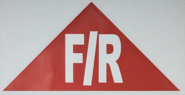 FLOOR AND ROOF TRUSS IDENTIFICATION SIGN (STICKER , RED)