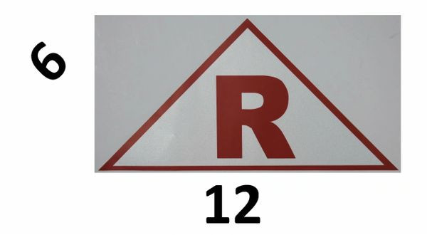ROOF TRUSS IDENTIFICATION SIGN (STICKER ) WHITE