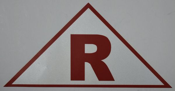 ROOF TRUSS IDENTIFICATION SIGN (STICKER ) WHITE