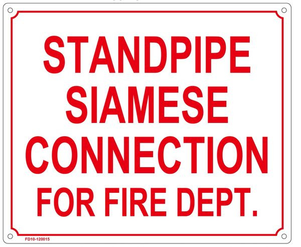 STANDPIPE SIAMESE Sign
