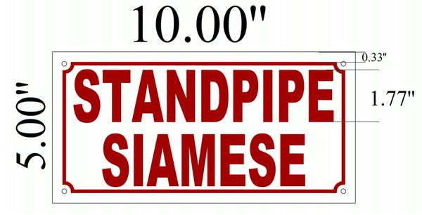 STANDPIPE SIAMESE SIGN