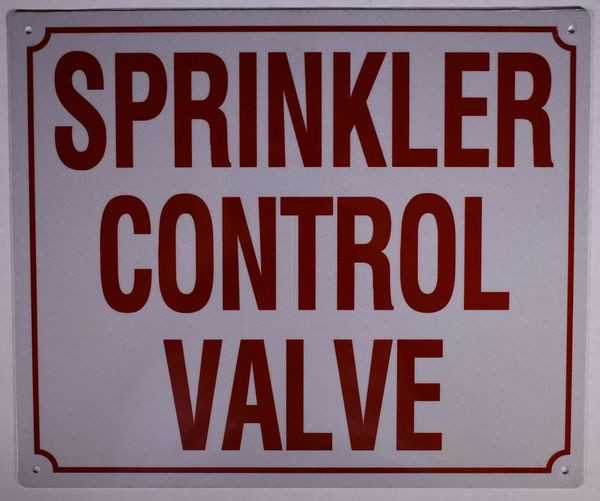 SPRINKLER CONTROL VALVE SIGN