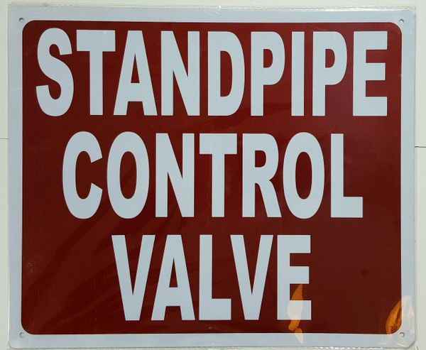 STANDPIPE CONTROL VALVE SIGN