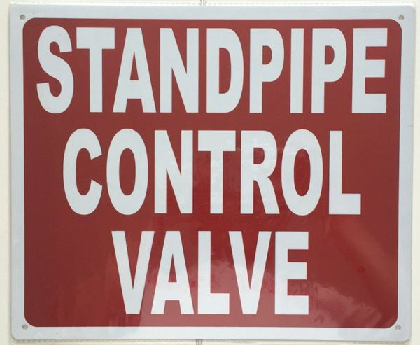 STANDPIPE CONTROL VALVE SIGN
