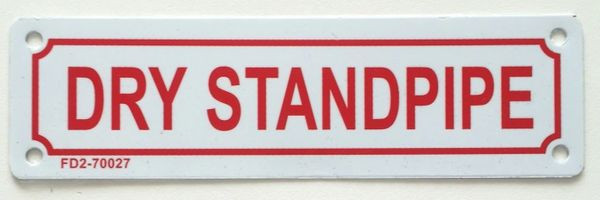 DRY STANDPIPE SIGN