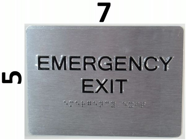 EMERGENCY EXIT Sign -Tactile Signs BRAILLE