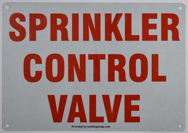 SPRINKLER CONTROL VALVE SIGN