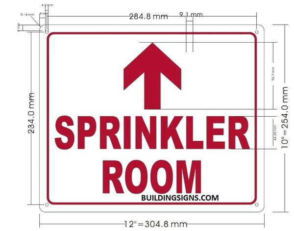SPRINKLER ROOM SIGN