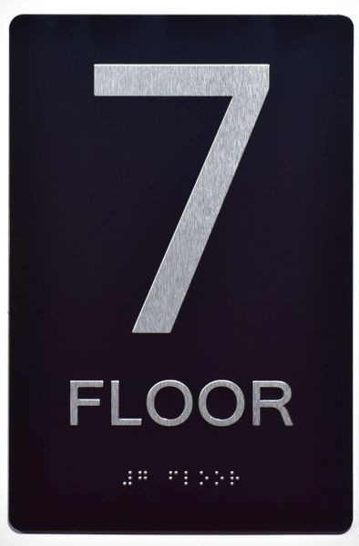 7th FLOOR SIGN ADA -Tactile Signs