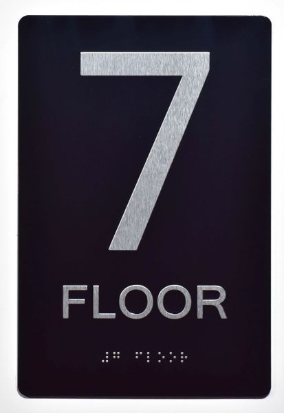 7th FLOOR SIGN ADA -Tactile Signs
