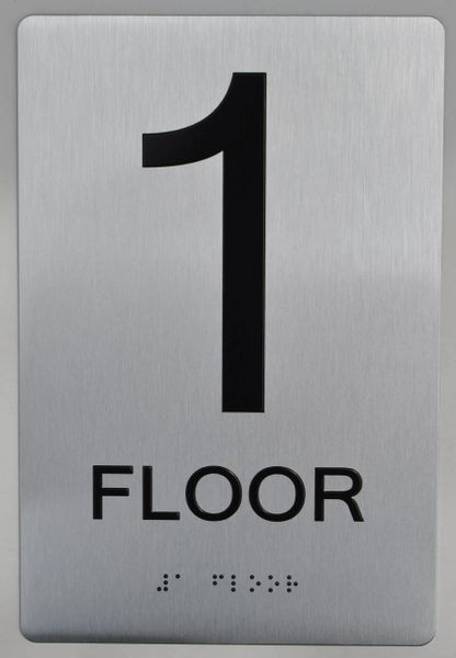 1ST FLOOR Sign -Tactile Signs Tactile Signs -The sensation line