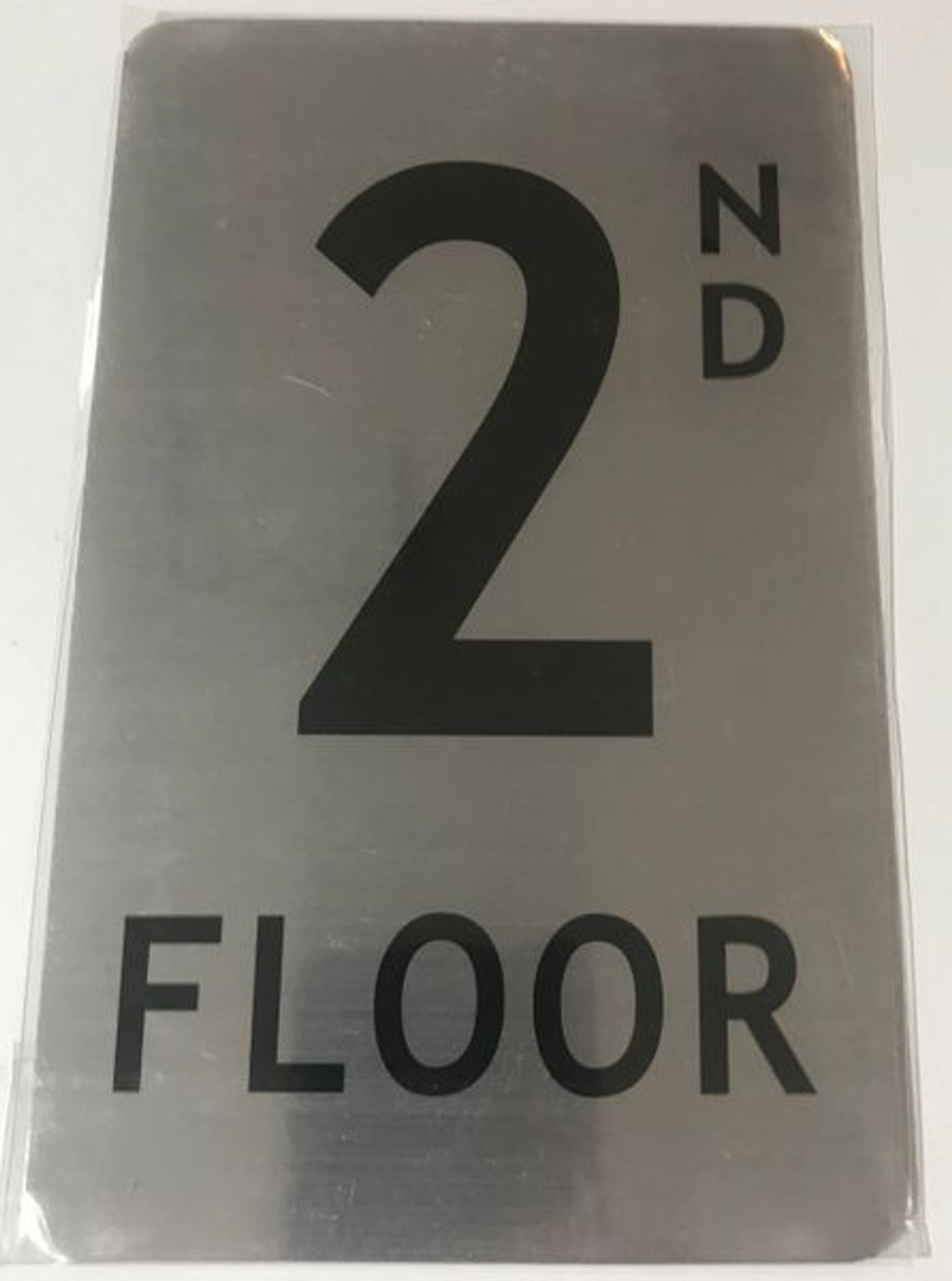 FLOOR NUMBER Sign - 2ND FLOOR Sign