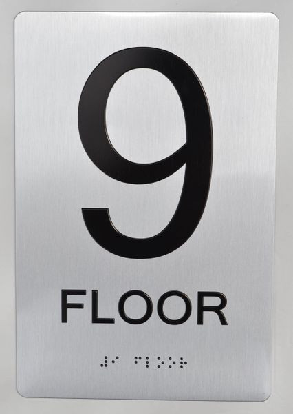 9th FLOOR ADA Sign -Tactile Signs The sensation line