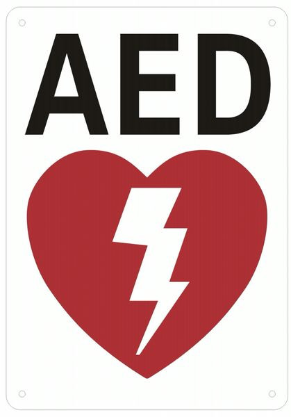 AED SIGN- AUTOMATED EXTERNAL DEFIBRILLATOR INSIDE SIGN