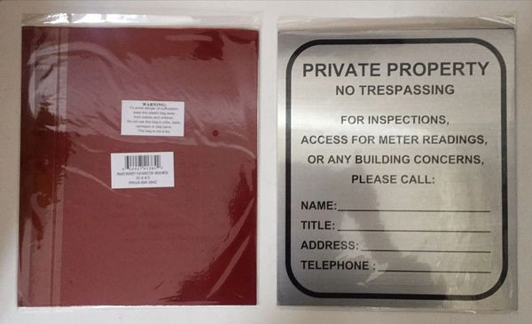 BUILDING ACCESS CONTACT Sign