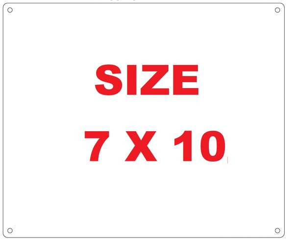 DO NOT ENTER SIGN (ALUMINUM SIGNS 7X10)