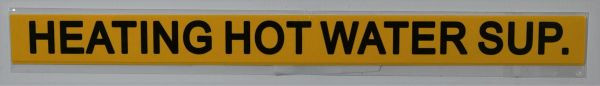 HEATING HOT WATER SUP. SIGN