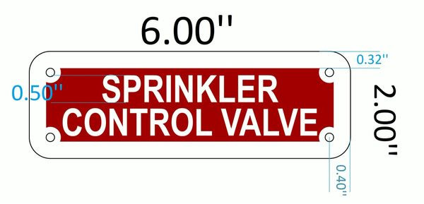 SPRINKLER CONTROL VALVE SIGN