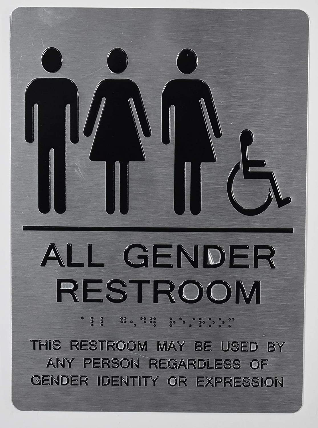 All Gender Restroom ACCESSIBLE Sign This Restroom May BE Used by Any ...