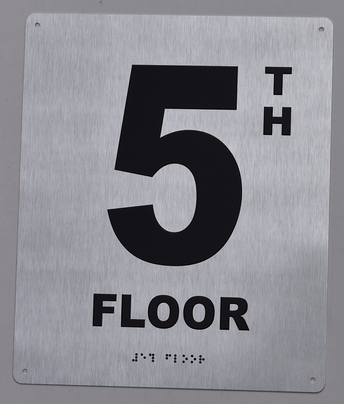 5TH Floor Sign -Tactile Signs Tactile Signs Floor Number Sign -Tactile ...