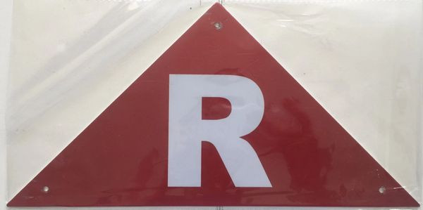 ROOF TRUSS IDENTIFICATION SIGN- REFLECTIVE !!! (ALUMINUM SIGNS ) (Red)