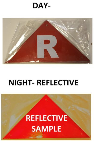 ROOF TRUSS IDENTIFICATION SIGN- REFLECTIVE !!! (ALUMINUM SIGNS ) (Red)