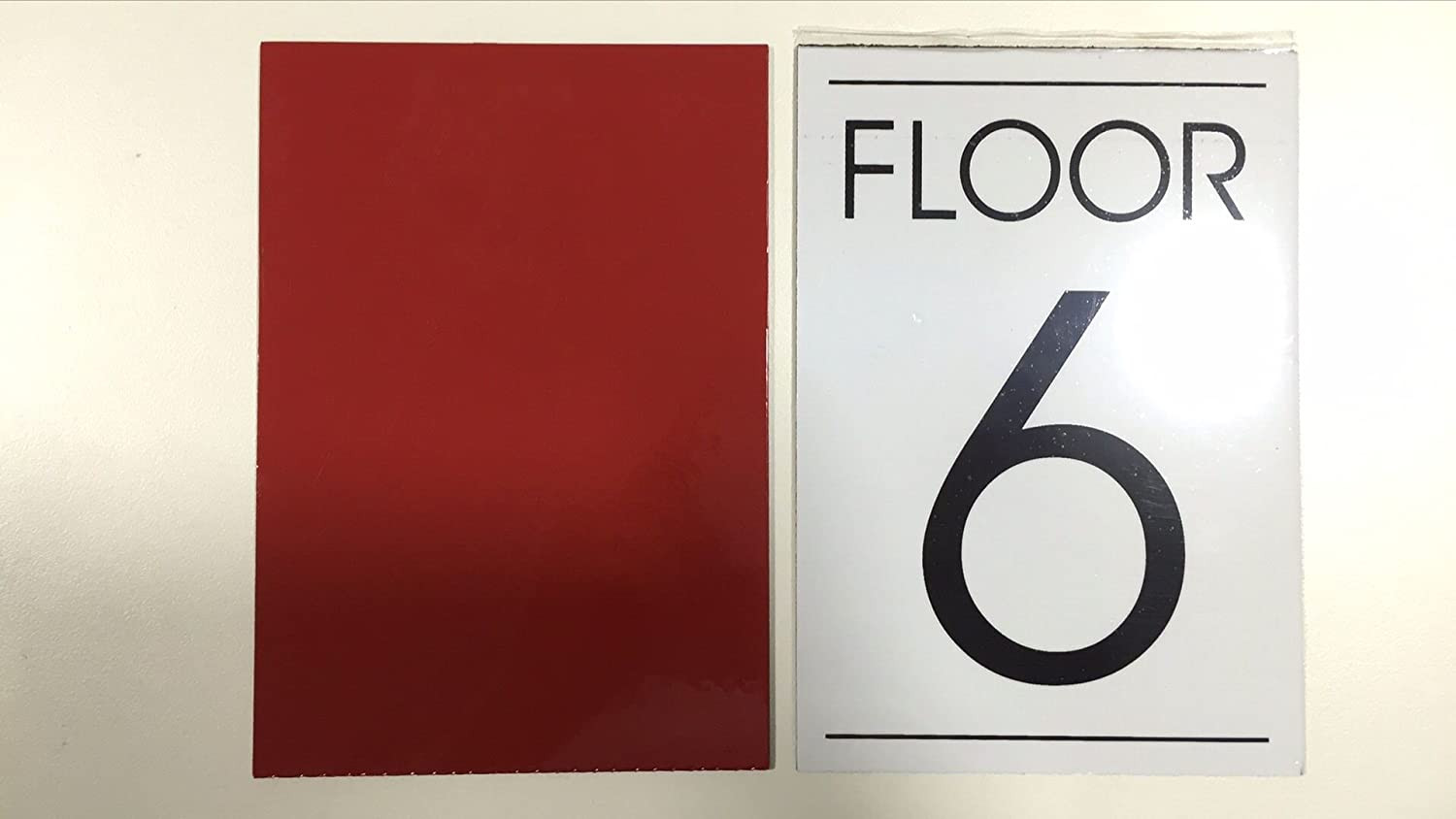 FLOOR NUMBER SIGN - 6TH FLOOR SIGN