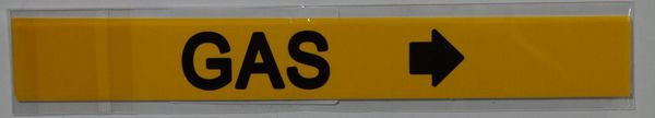 GAS RIGHT ARROW SIGN