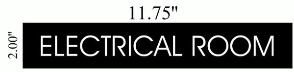 ELECTRICAL ROOM SIGN - BLACK