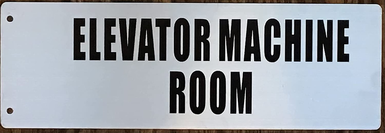elevator room signs