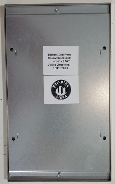 Apartment Directory Board - FRAME STAINLESS STEEL (Apartment Directory ...