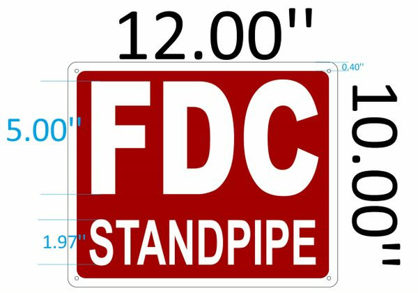FDC STANDPIPE SIGN