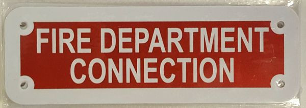 FIRE DEPARTMENT CONNECTION SIGN