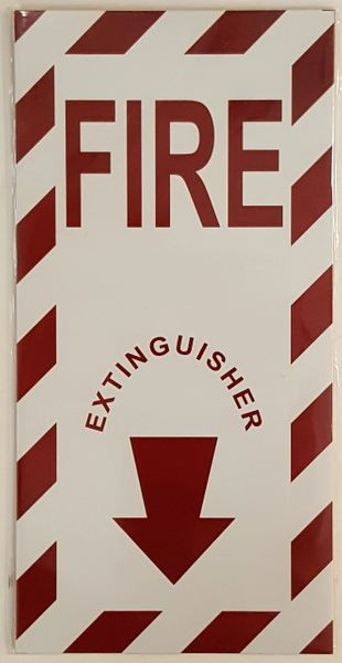 FIRE EXTINGUISHER ARROW Sign