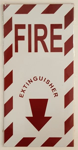 FIRE EXTINGUISHER ARROW Sign