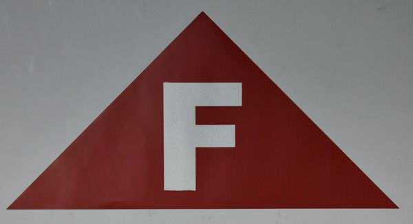 FLOOR TRUSS IDENTIFICATION Sign (STICKER TRIANGLE)
