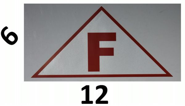 FLOOR TRUSS IDENTIFICATION SIGN (STICKER ) (WHITE)