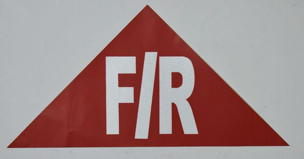 FLOOR AND ROOF TRUSS IDENTIFICATION SIGN (STICKER , RED)