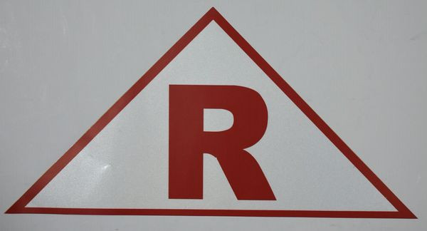 ROOF TRUSS IDENTIFICATION SIGN (STICKER ) WHITE