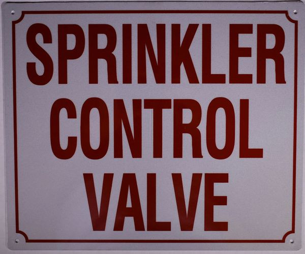 SPRINKLER CONTROL VALVE SIGN