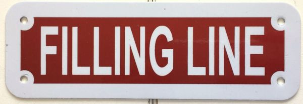 FILLING LINE Sign
